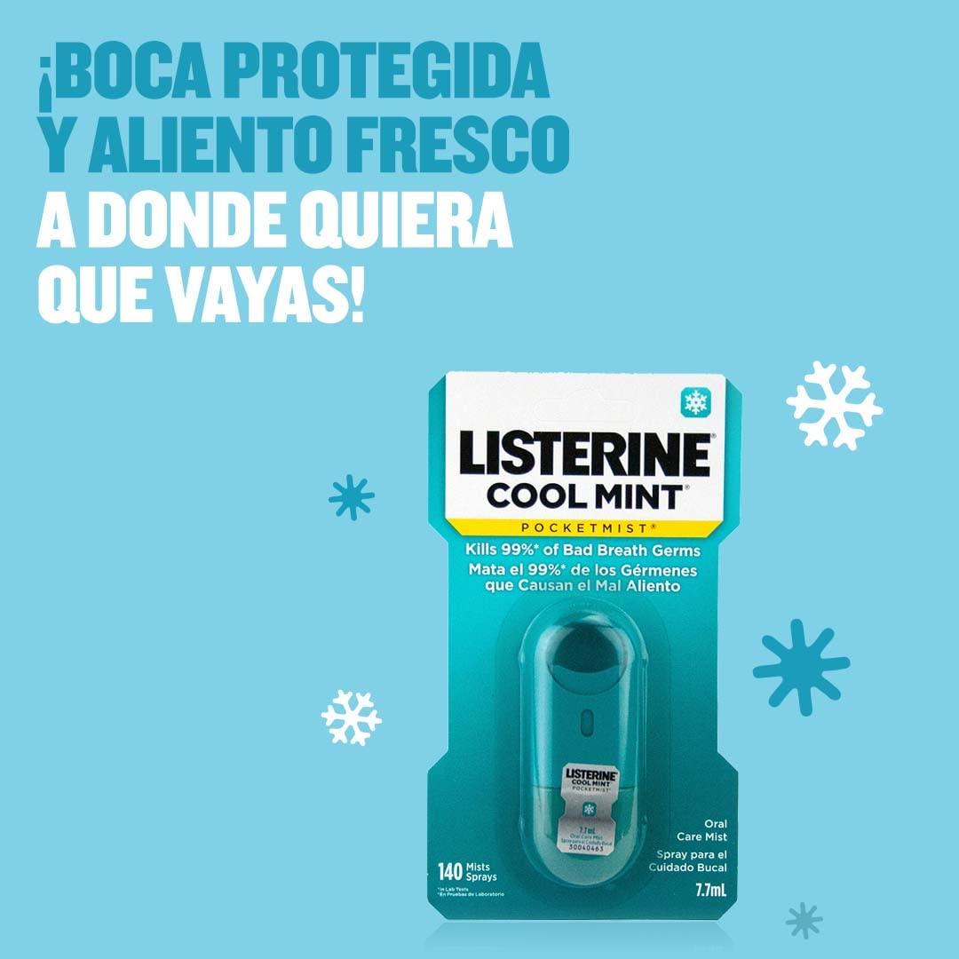 Listerine Cool Mint Pocket Mist 7.7ml - Freshen Breath On-the-Go | Buy ...
