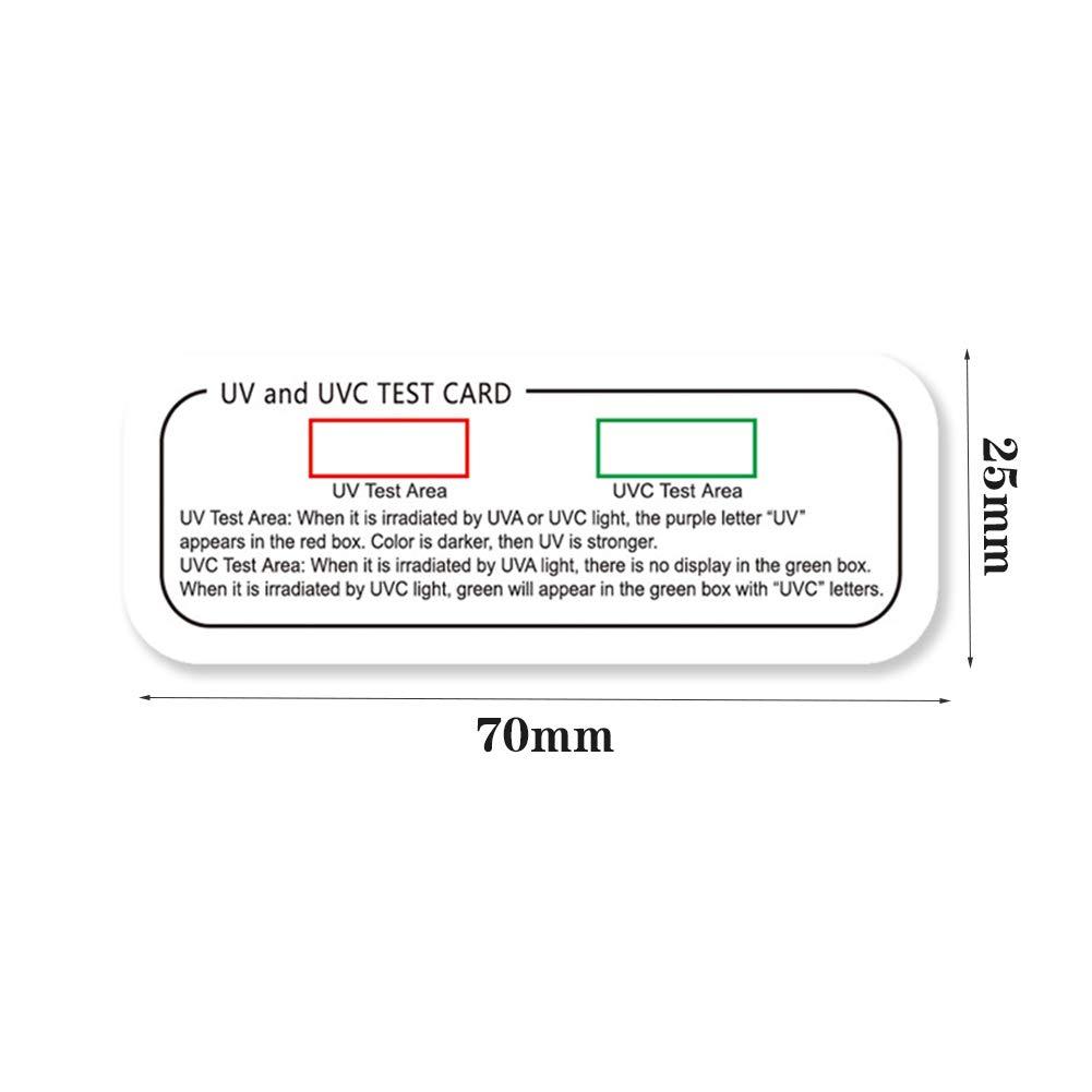 WMLBK UVC UV Test Card - 5 Pack Portable Disinfectant Test Strips for ...