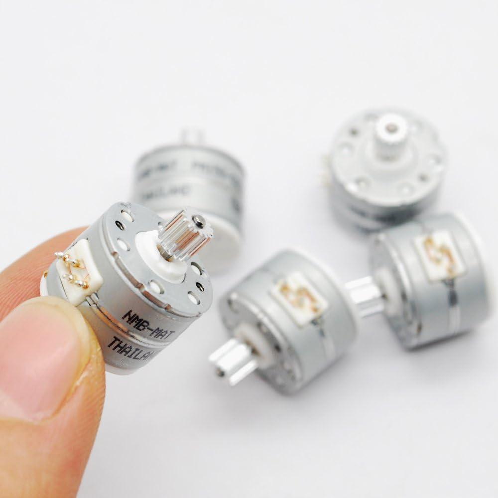 3 Pcs NMB 3V -5V DC 2 Phase 4 Wire Micro Stepper Motor Dia 15mm Step ...