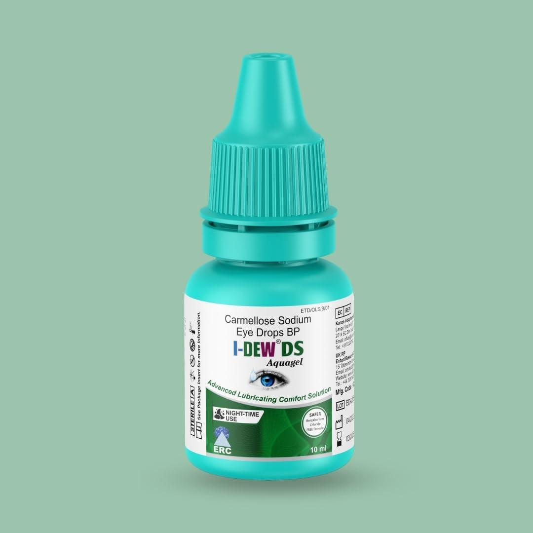 I-Dew DS Night-Time Aquagel Eye Drops 10ml - Carmellose for Dry Eyes ...