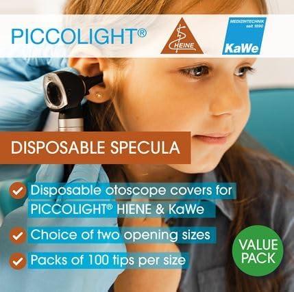 2.5mm x 100 Disposable Otoscope Tips for Kawe and Heine Otoscopes ...