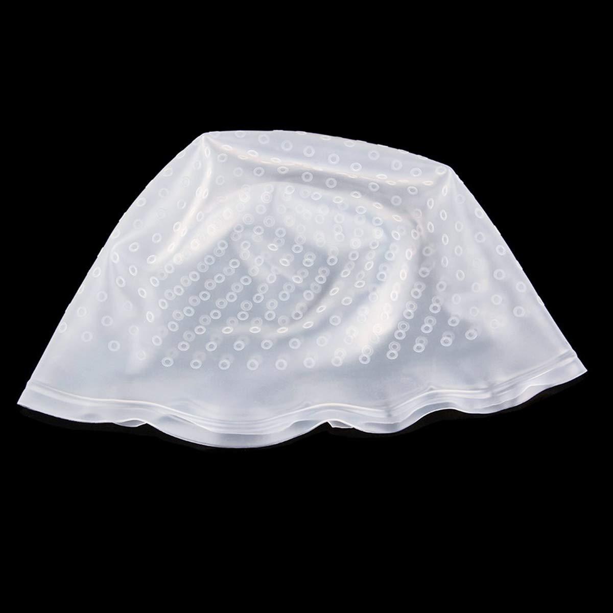 Silicone Highlight Cap - Reusable White Hair Coloring Cap with Needle ...
