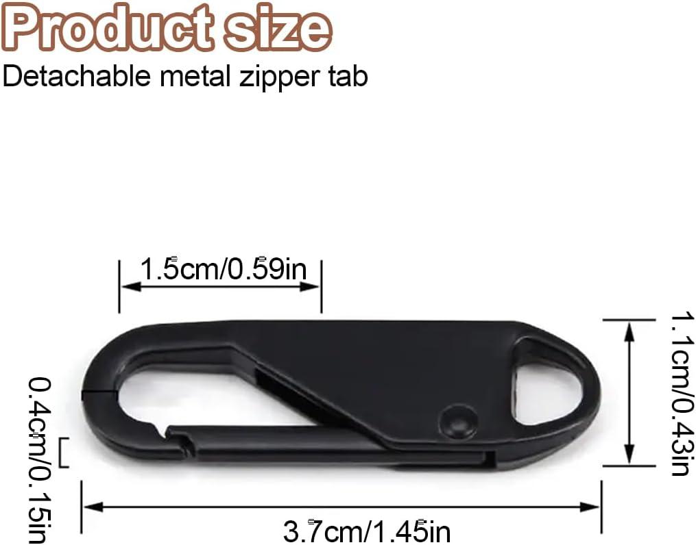 KSIUW Zipper Slider - 20 Metal Pull Tabs for Suitcases & Coats ...