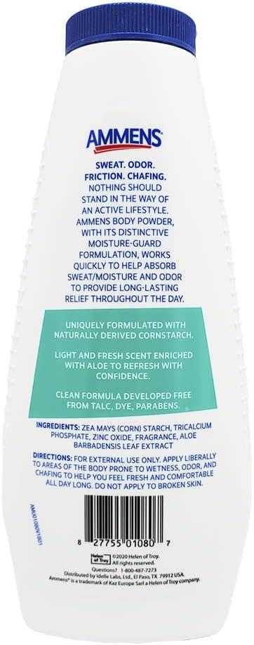 Ammens Powder Shower Fresh 11 oz - Refreshing Body Powder for Long ...