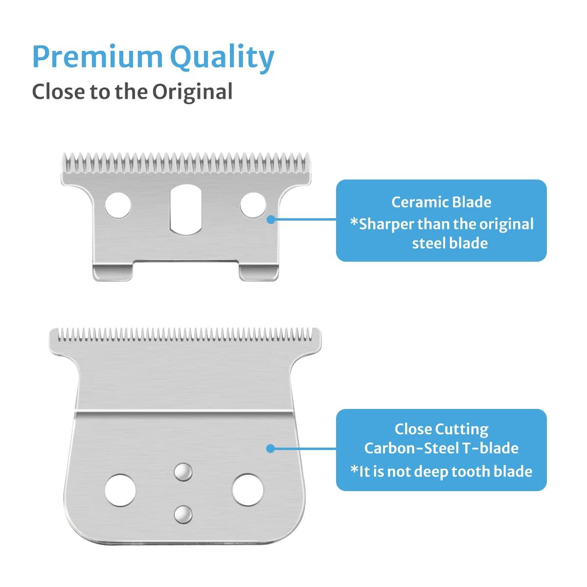 2 Pack T Outliner Blades - Replacement for Andis T Outliner, G, GO, GTO ...
