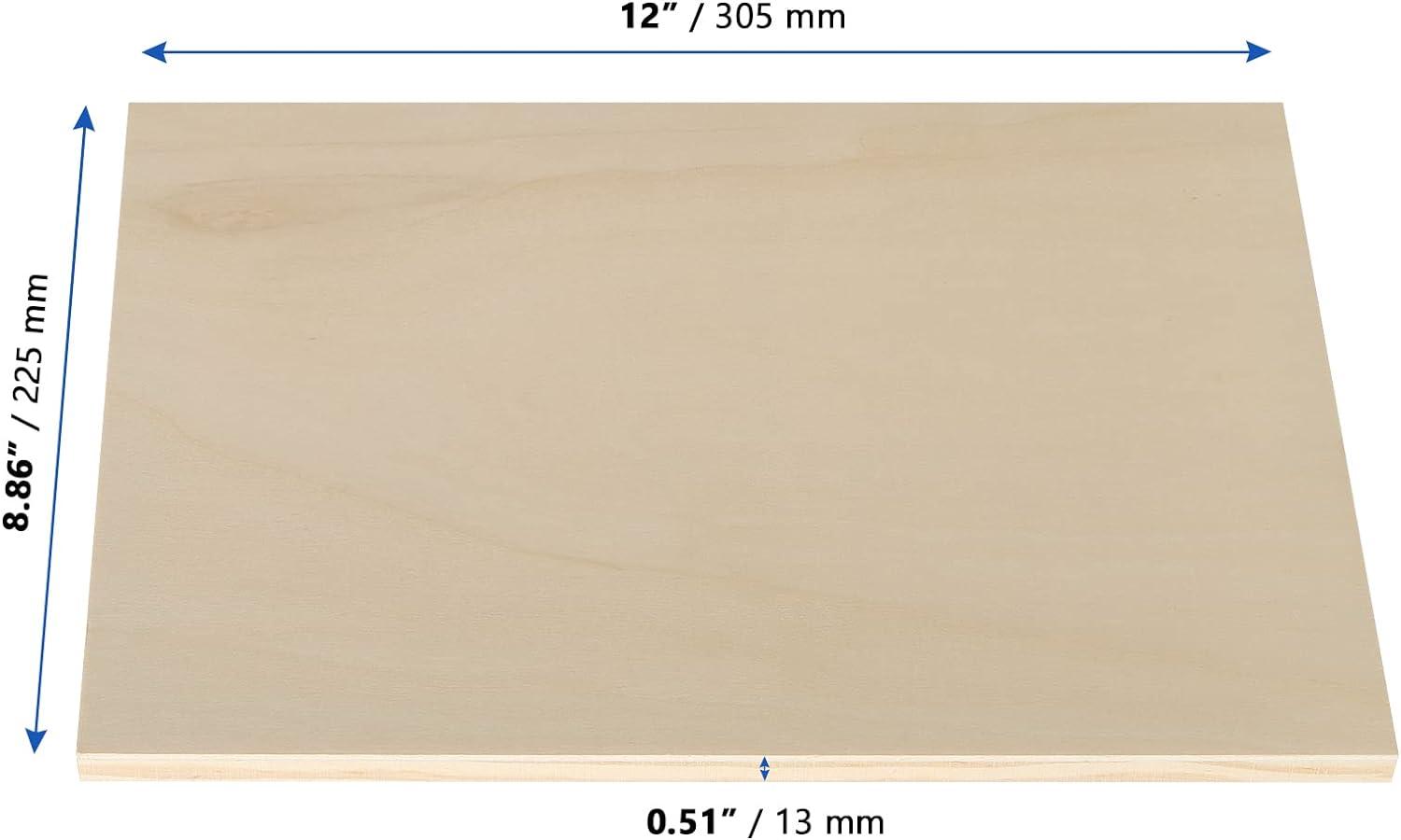 MANCHAP 12 Pack 9 x 12 Inch Wood Canvas Panels - Unfinished Cradled ...