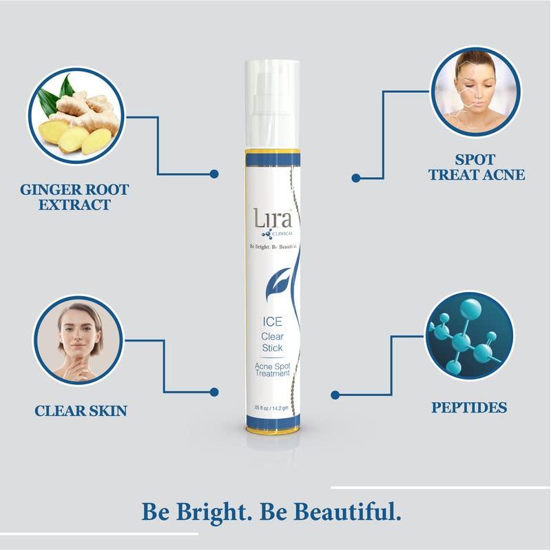 Lira Clinical Ice Clear Stick - On-the-Go Acne Spot Treatment with ...