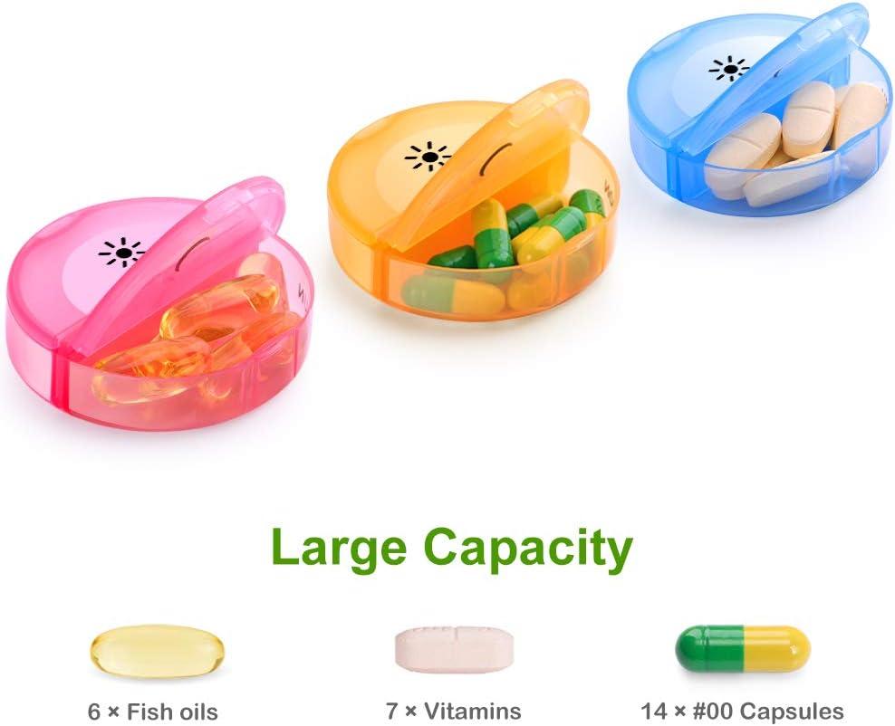 SUKUOS 7 Day Tablet Dispenser with Lockable Lid for Elderly, Alzheimer ...