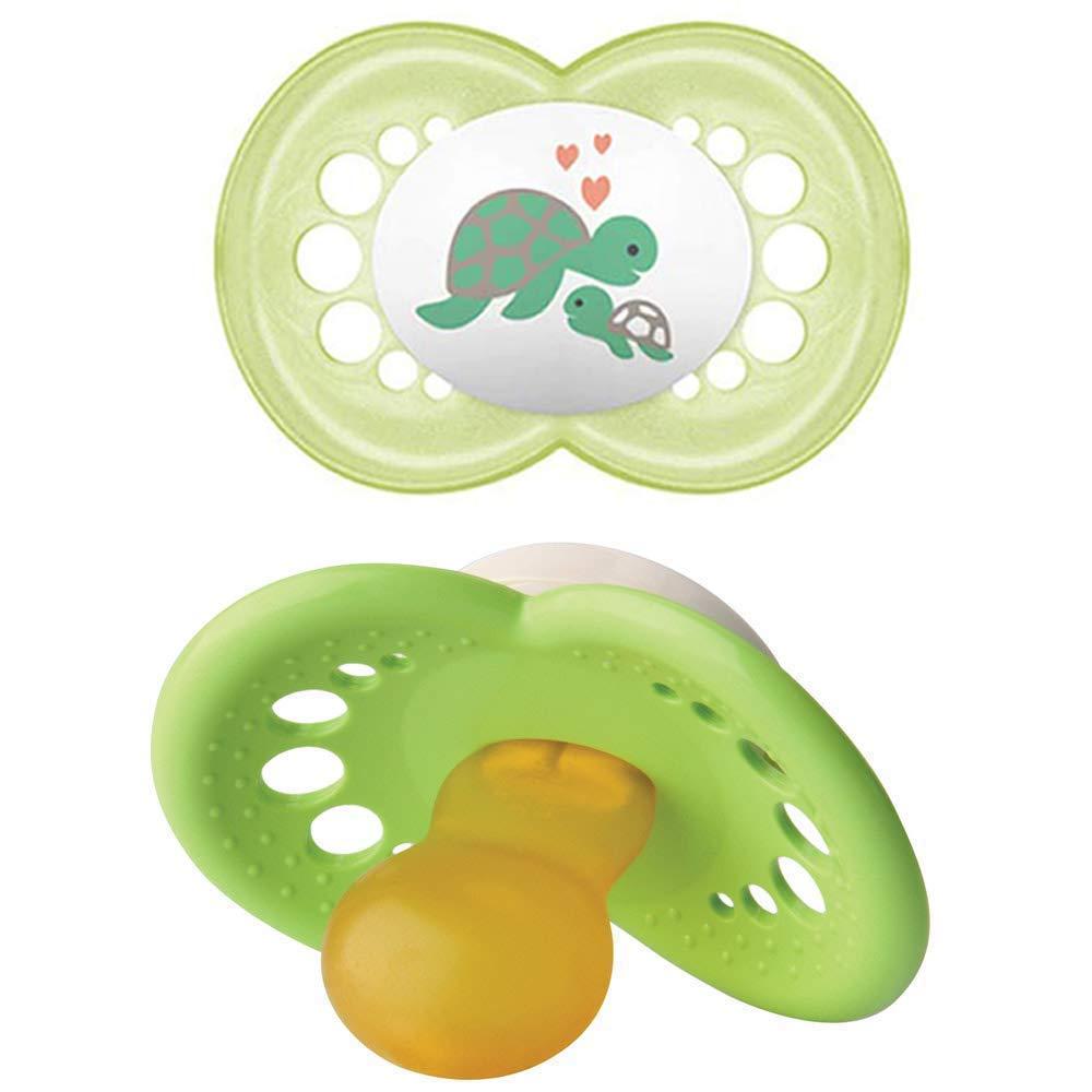 MAM Original LATEX Pacifier Set of 4 - Flowers & Friends for Girls ...