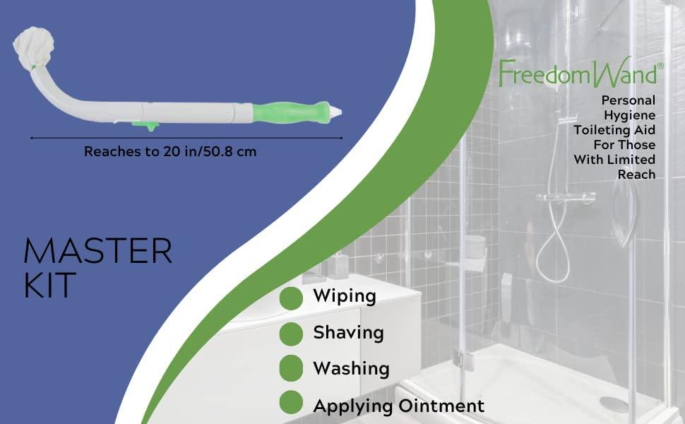 FreedomWand Master Kit - Self Wiping Aid for Seniors & Disabled ...