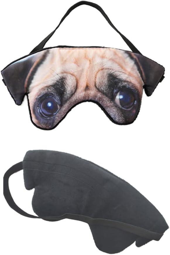 Cute Animal Sleep Mask for Kids & Adults - Soft Plush Dog Design ...