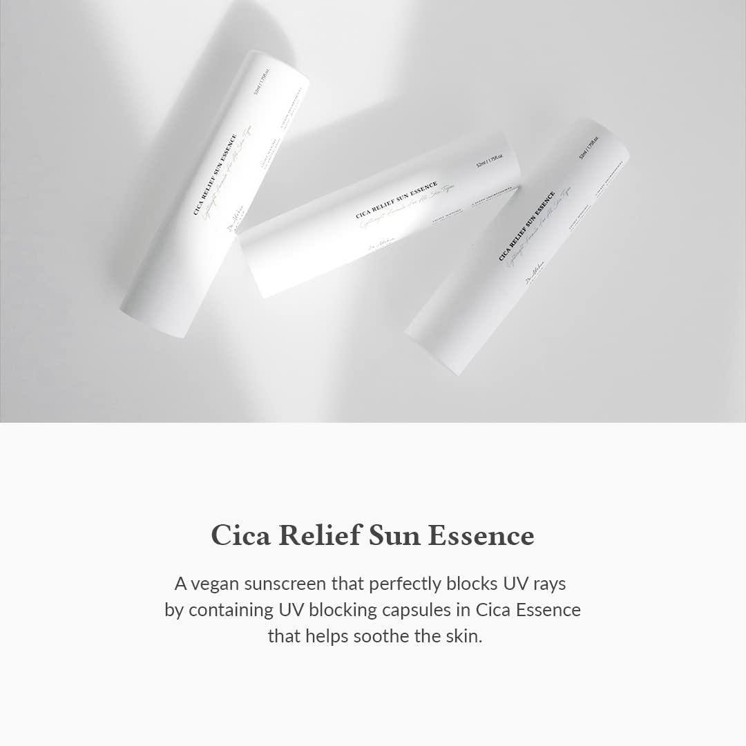 Cica Relief Sun Essence SPF 50+ / PA +++ - Vegan Formula, No White Cast ...