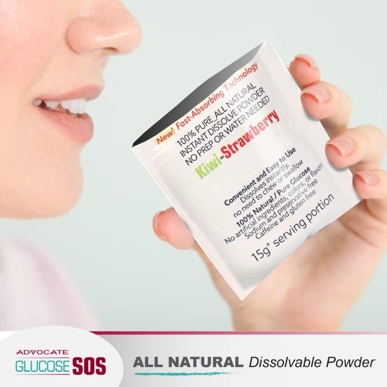 Glucose SOS Powder - 4 Flavor Variety - 24 Packets for Quick Energy ...