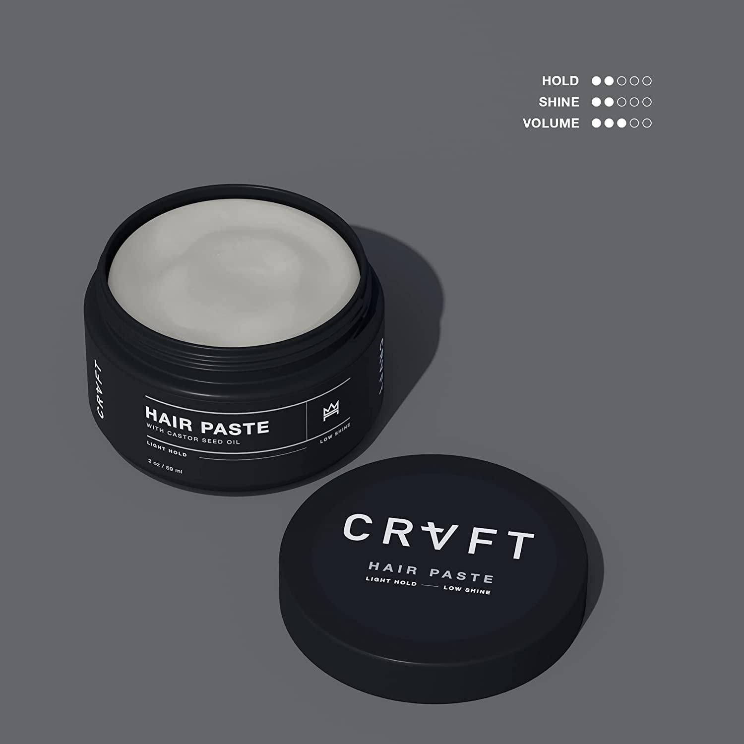CRVFT Hair Paste 2oz | Light Hold/Low Shine Matte | Volume & Texture ...