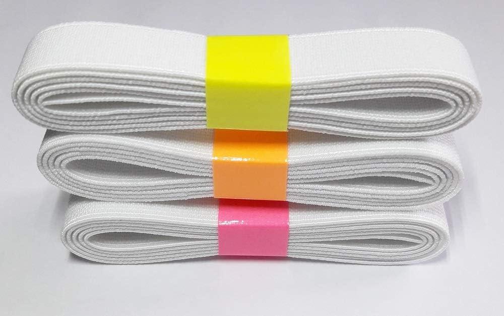 3 Yards White Flat Elastic Band Assorted Sizes - Sewing Clothing ...