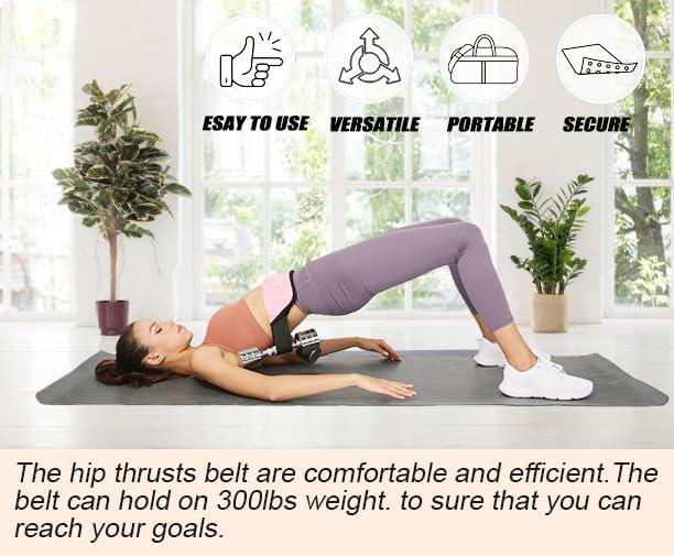 Lara Star Hip Thrust Belt - Booty Belt for Glute Bridge & Lunges | Best Hip Belt Pad for Butt ...