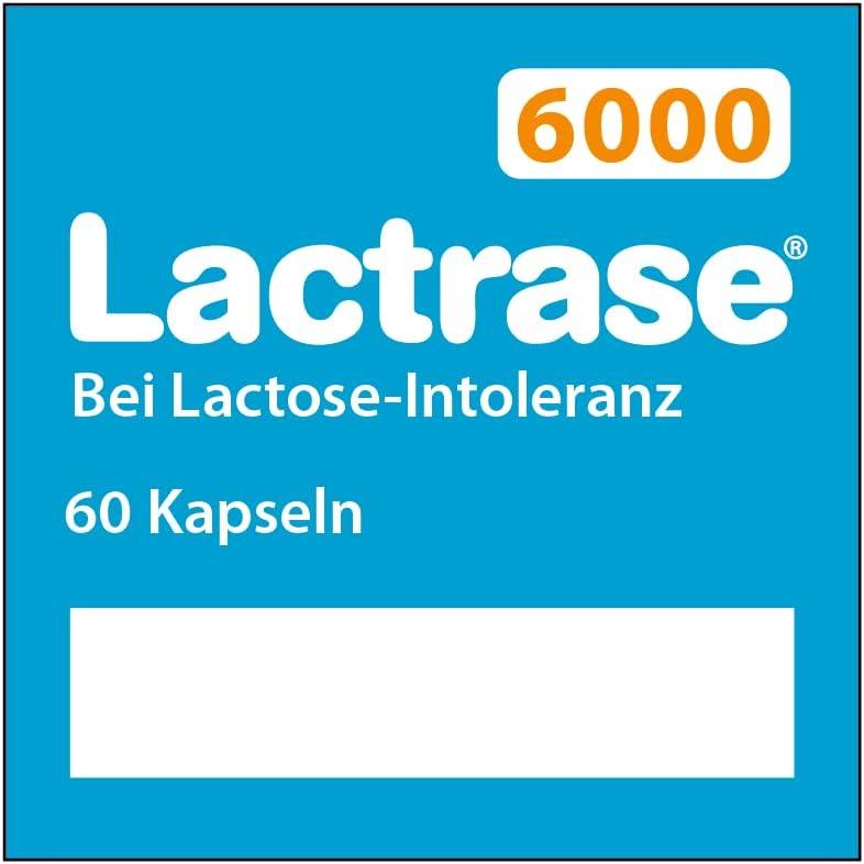 Pro Natura Lactrase 6000 - 60 Lactase Capsules for Lactose Intolerance ...