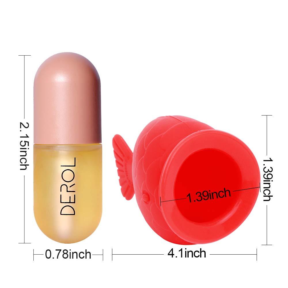 Lip Plumper Set: Fish Shaped Tool for Big, Sexy, Plumped Lips - Natural ...