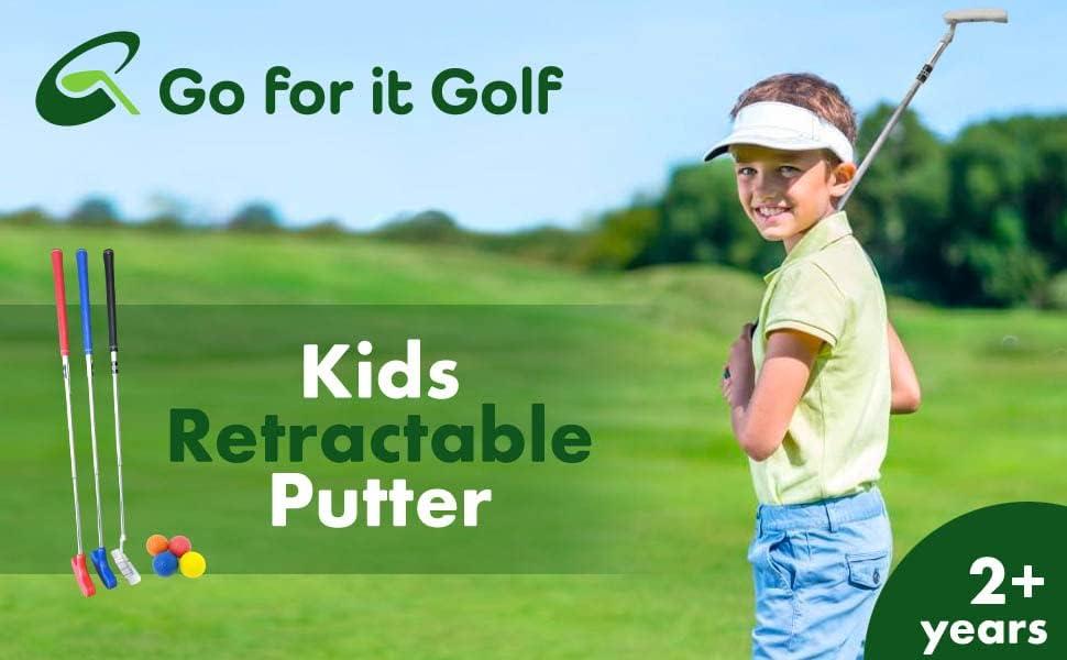 Adjustable Junior Mini Golf Putter for Kids | Extendable Shaft | Right ...