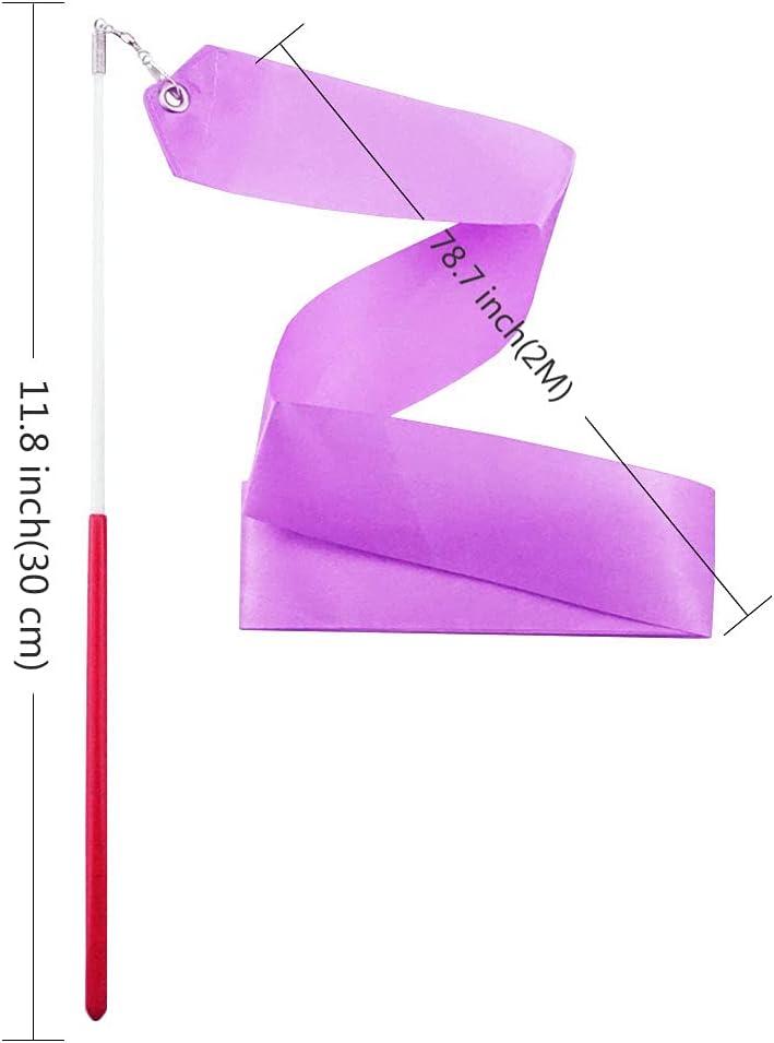 FAZHBARY 2 Pack Rhythmic Gymnastics Wands for Kids - Lilac Colour | Buy ...