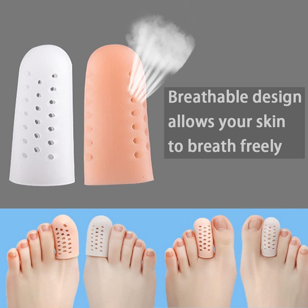 Breathable Silicone Big Toe Protectors | 12 Pcs | Pain Relief from ...