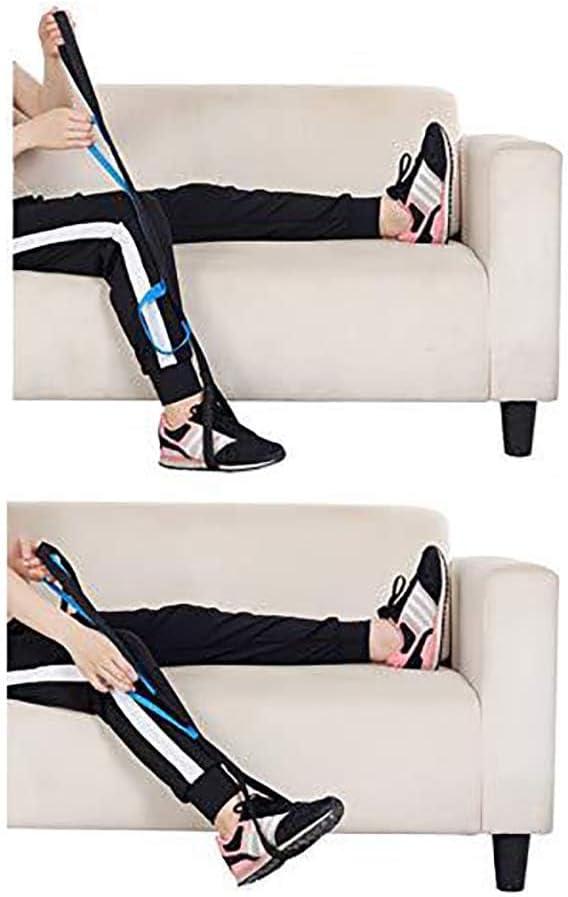 40' Long Leg Lifter Strap with Handgrips and Feet Loop Rigid Leg Lifter ...