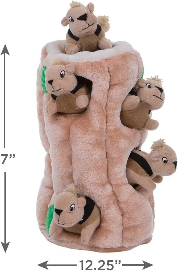 Outward Hound Hide-A-Squirrel XL Squeaky Dog Toy - Interactive Hide and ...