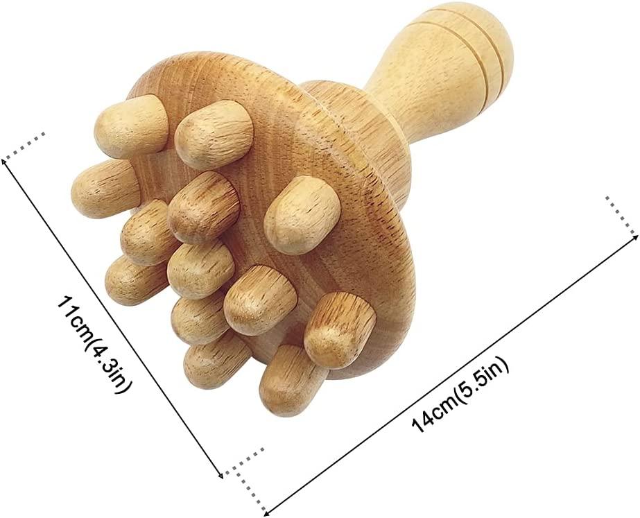Goodtar Mushroom Massager: Colombian Wood Therapy Tool - 1 Piece Set ...