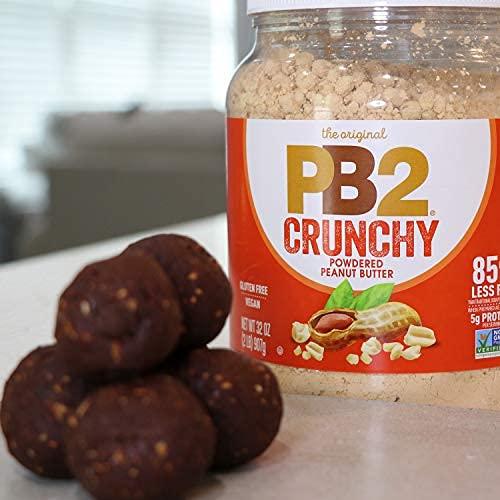 PB2 Crunchy Powdered Peanut Butter - 2 lbs with Crunchy Peanut Pieces ...