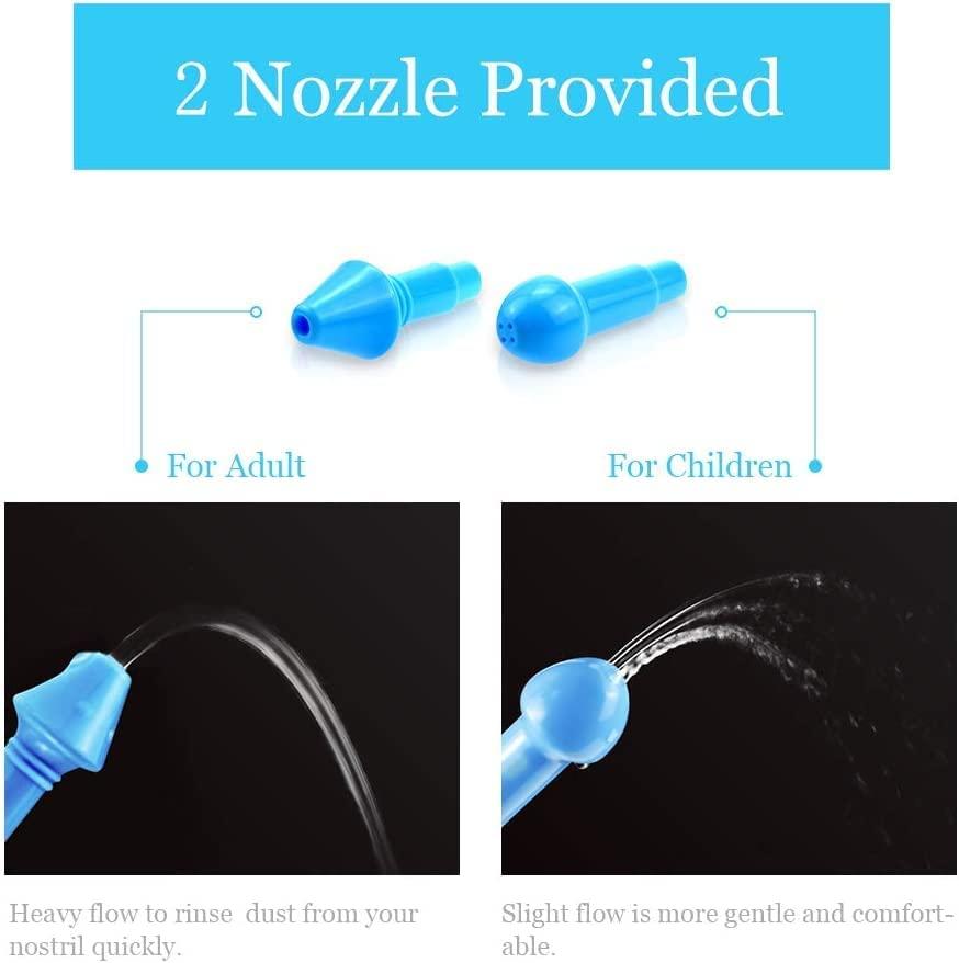 Neti Pot Sinus Rinse Bottle with Sticker Thermometer | BPA Free | 300ml ...