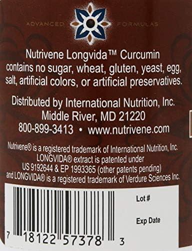 Curcumin Longvida 500mg 60 Capsules by Nutrivene - Powerful Anti-Inflammatory Support | Buy Now ...