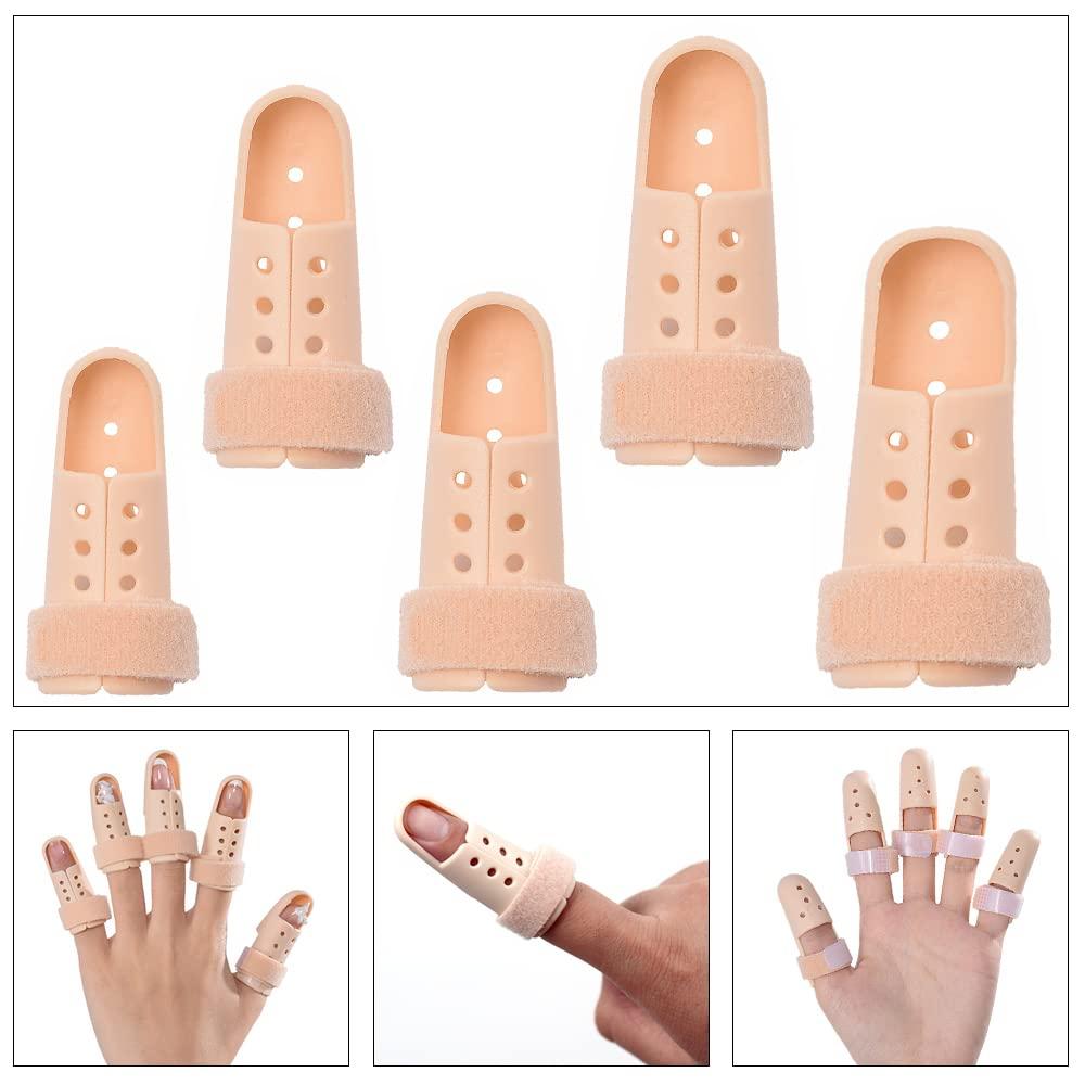YANWANDEFA 5 Pcs Plastic Finger Support Protector Set - Adjustable ...
