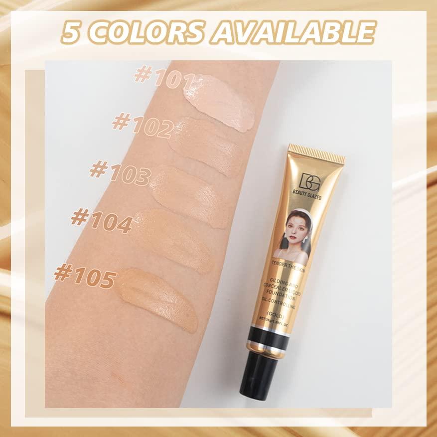 Beauty Glazed Full Coverage Matte Liquid Foundation 30g (101 Porcelain ...