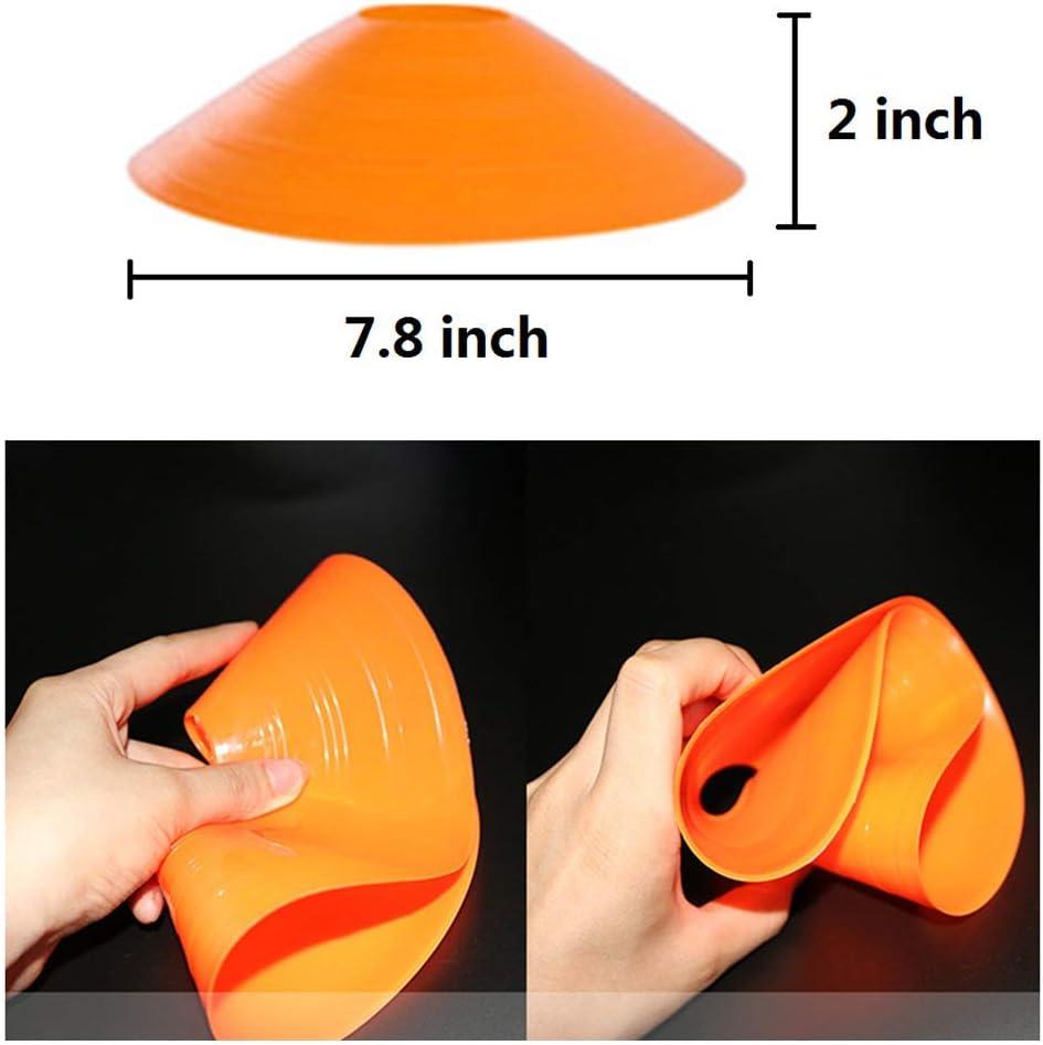 YOQXHY Soccer Cones (50 Pcs) - Agility Training Cones with Carry Bag ...
