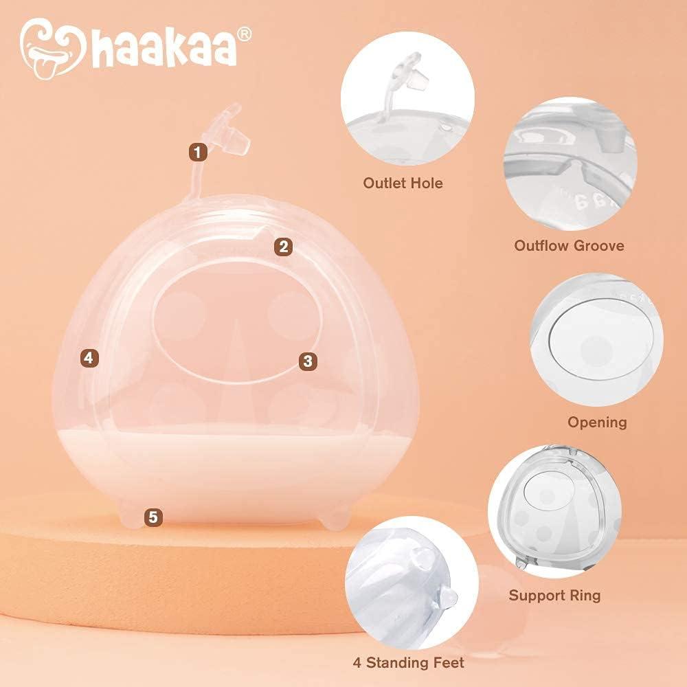 Haakaa Ladybug Breast Milk Collector - Large Milk Supply Nursing Cups ...