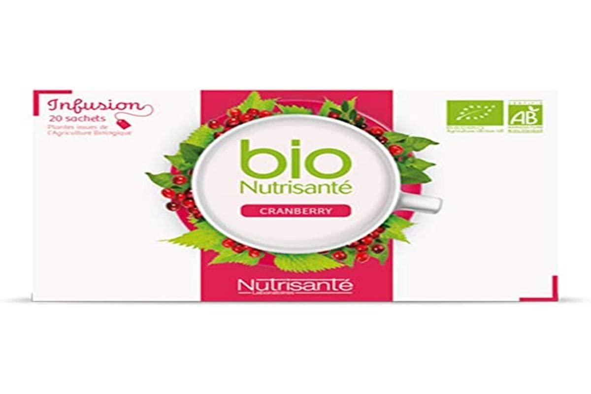 Nutrisant Organic Infusion Cranberry 20 Sachets | Buy Now with Express International Delivery ...