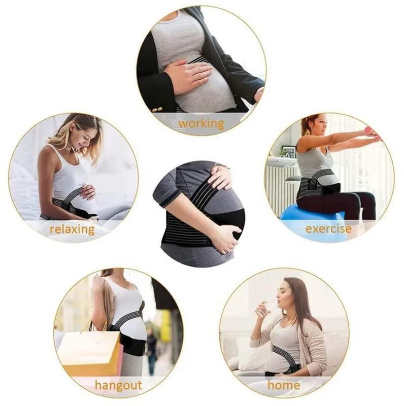 ZiaWorld Care Maternity Pregnancy Support Belt - Black XXL | Waist ...