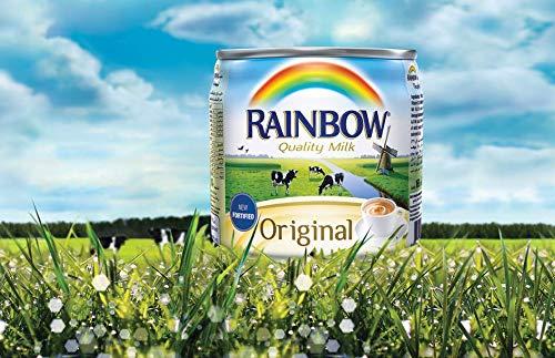 Rainbow Evaporated Milk Full Cream Sterilized 6oz. 170gm - Pack of 24 ...