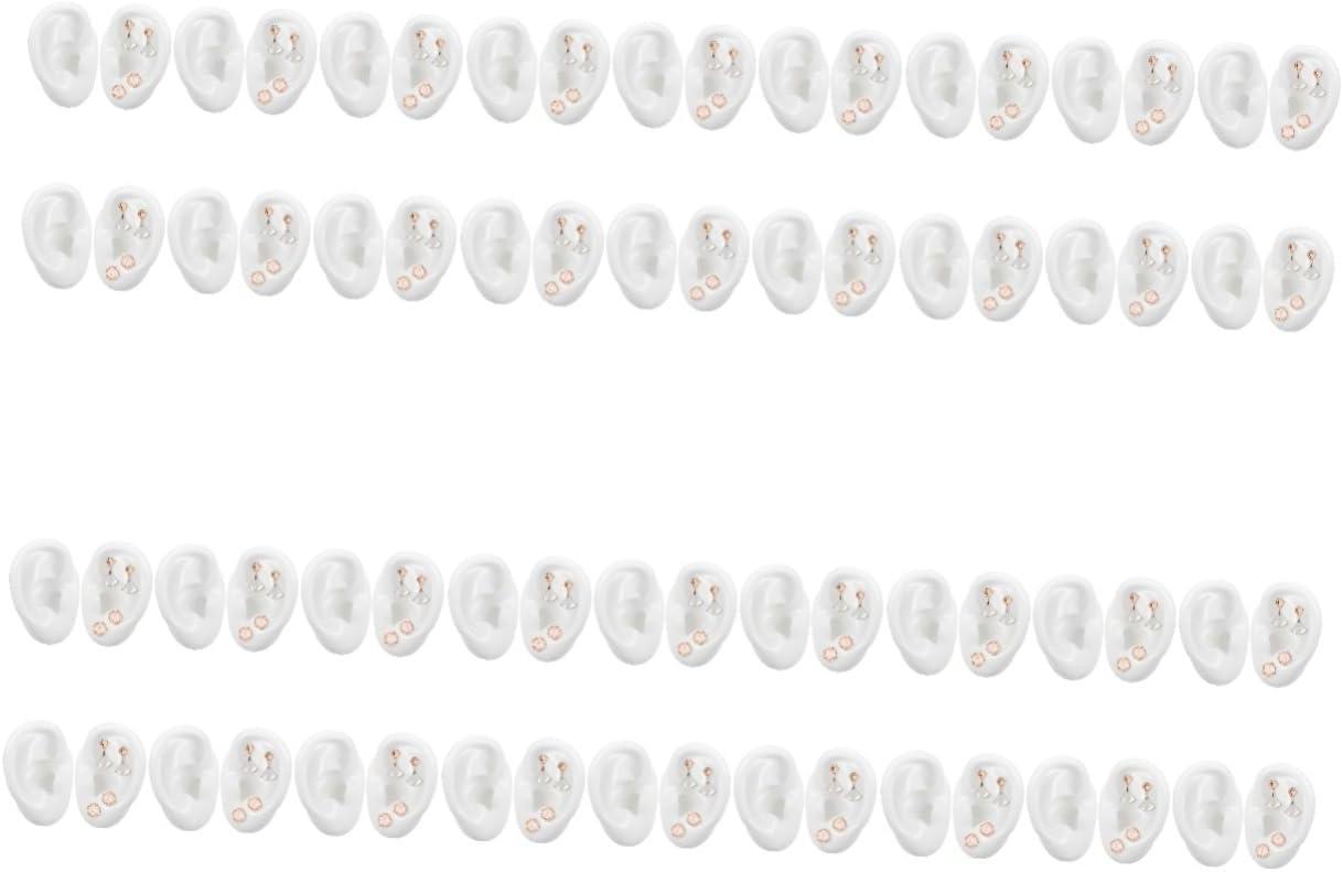 Buy Hemoton 6 Pairs Artificial Ear Models - Realistic Silicone Ear ...