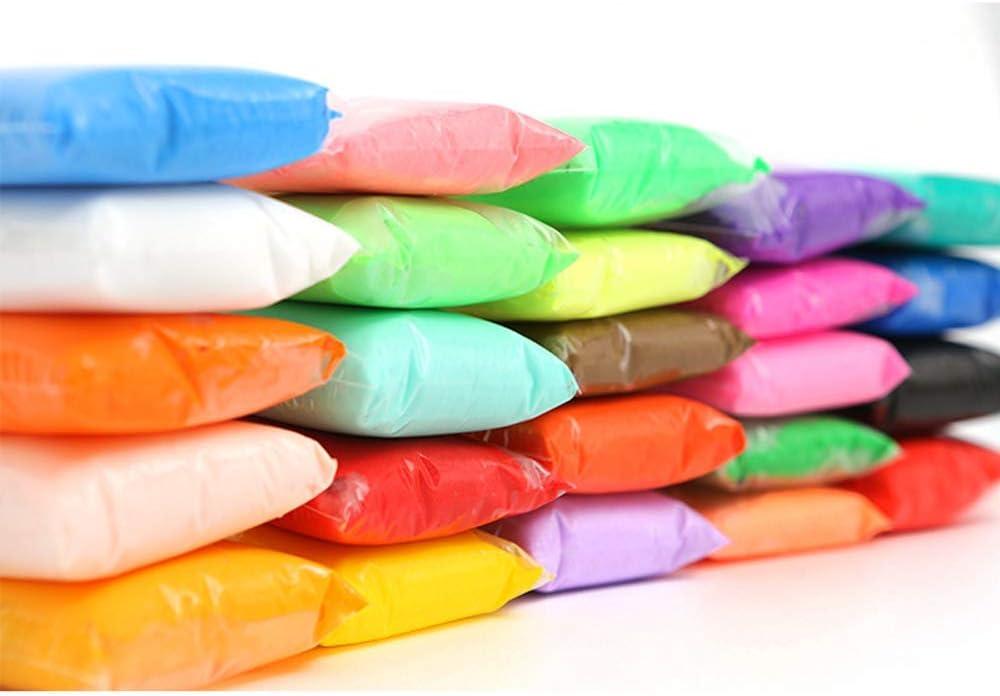 24 Colors Ultra Light Air Dry Clay for Kids - Safe & Non-Toxic Modeling ...