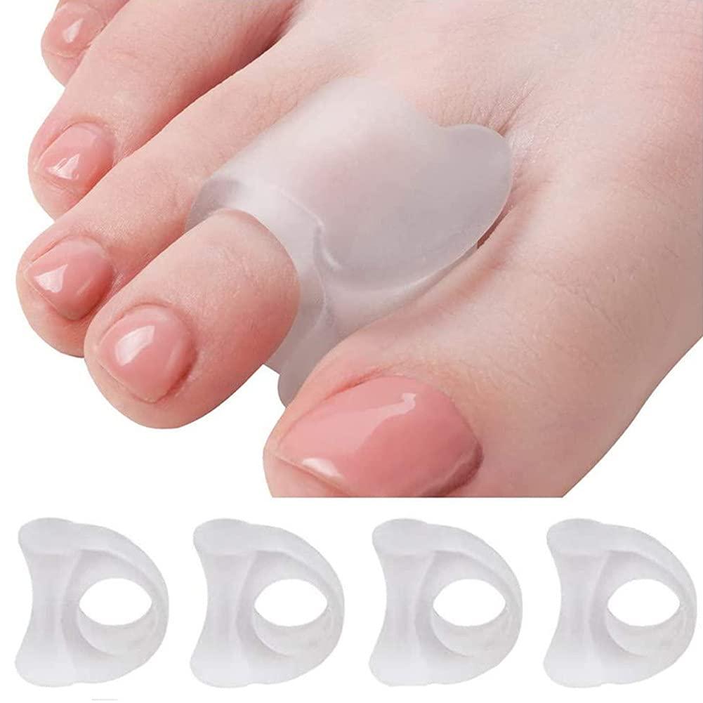 YARUI Toe Separators - 4-Pack Big Toe Spacers for Crooked Toes - Bunion ...
