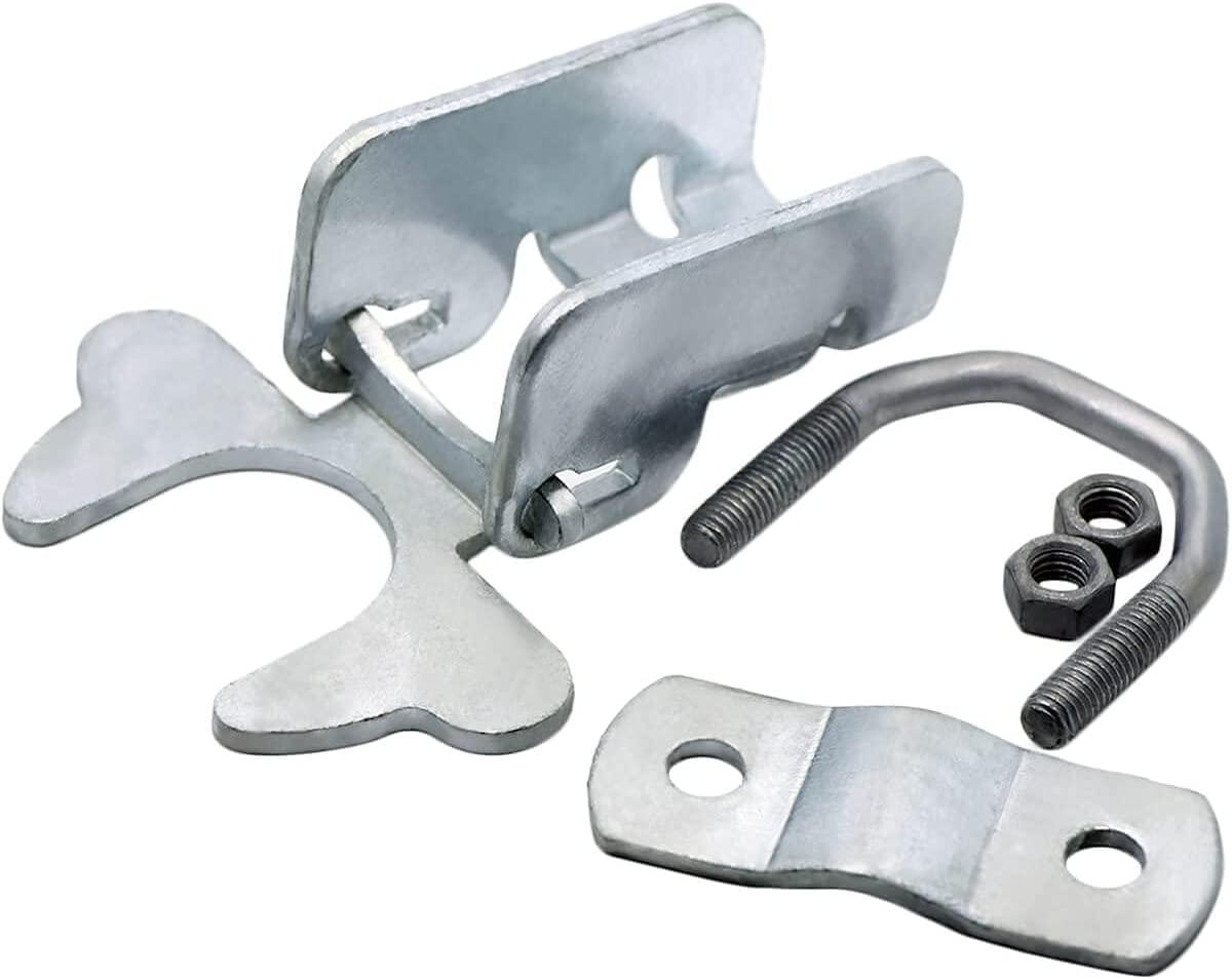 1-3/8 x 1-3/8 Galvanized Steel Kennel Gate Latch for Chain Link Fence ...