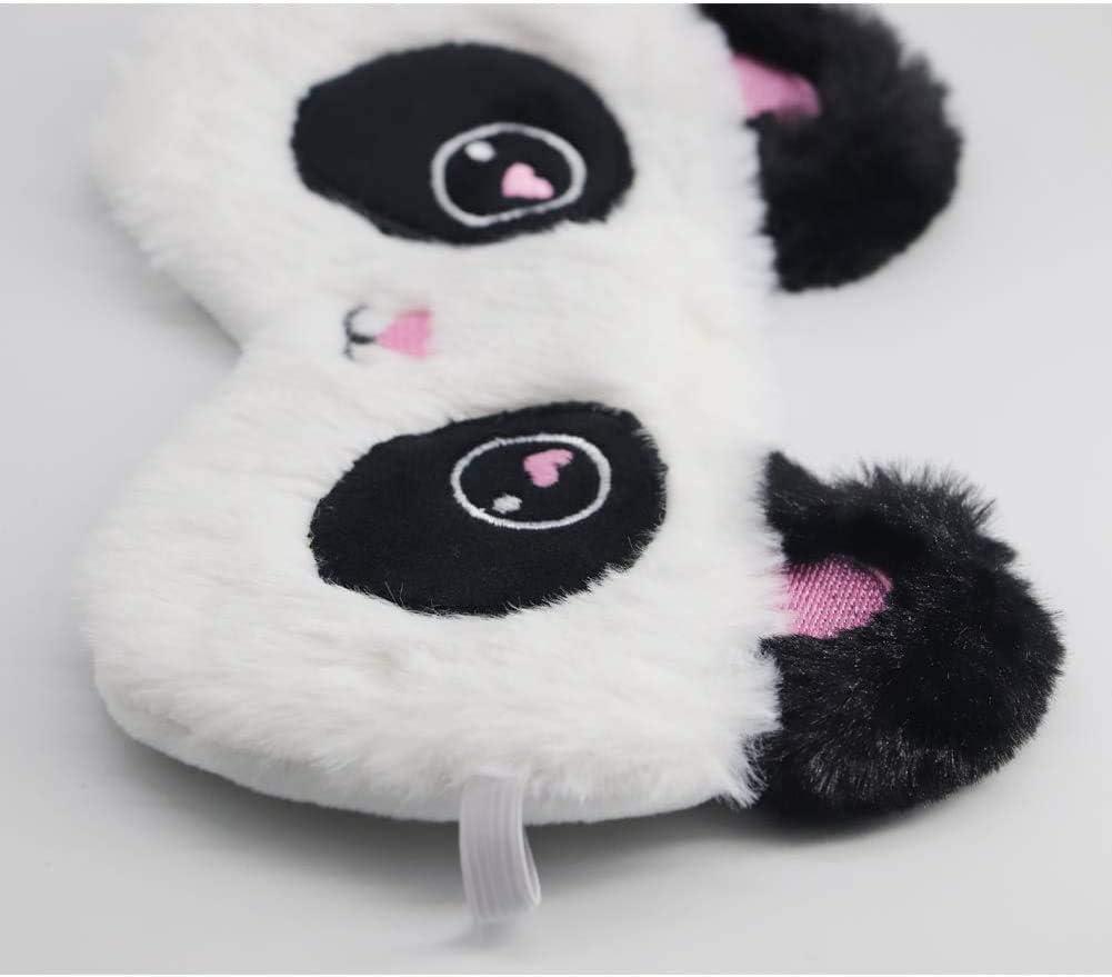Shinywear Cute Rabbit Sleeping Eye Mask for Kids and Adults - Black ...