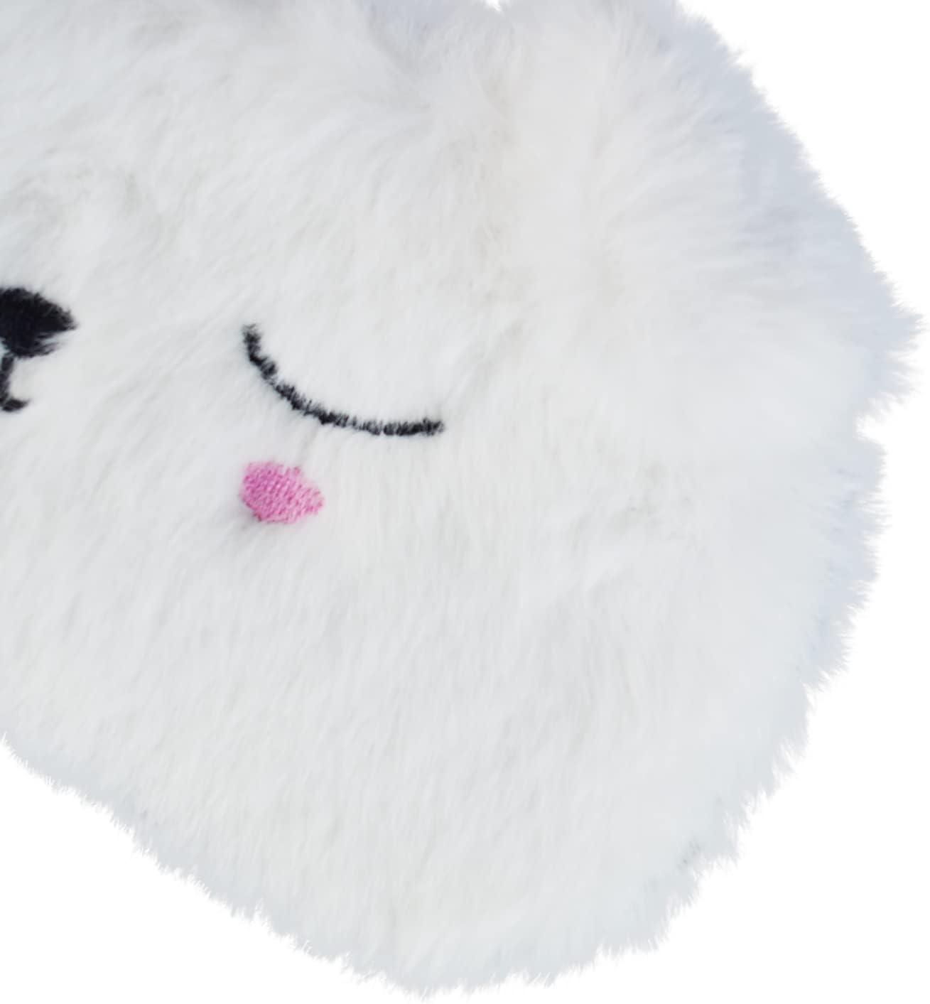 Ulife Mall Cute 3D Pure White Puppy Kids Eye Masks Fluffy Soft Silk ...