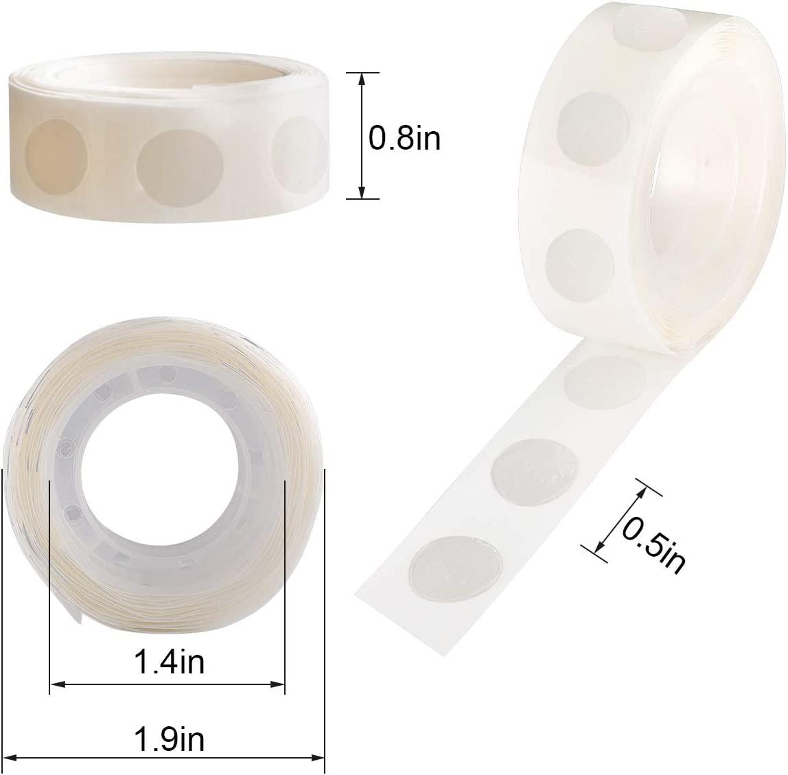 1000pcs Glue Point Clear Balloon Glue Removable Adhesive Dots Double ...