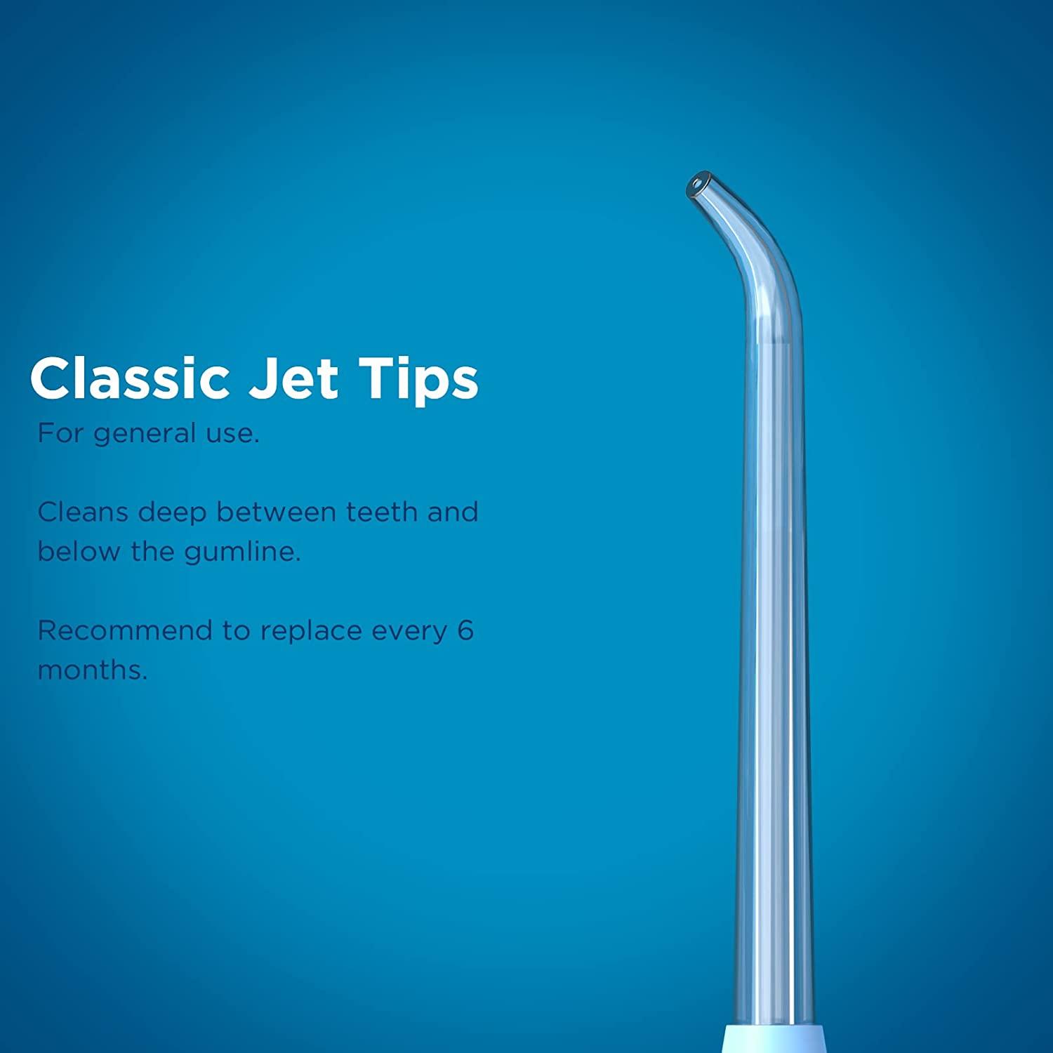 6-Pack Waterpik Classic Jet Tips - Replacement Tips for Water Flosser ...