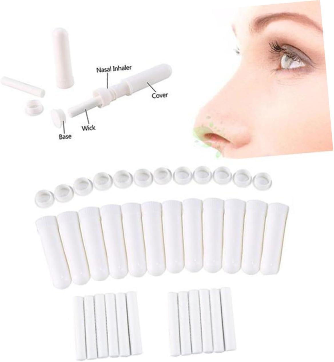 Healeved Refillable Inhaler Tubes - 12 Sets for Essential Oils - Nasal ...