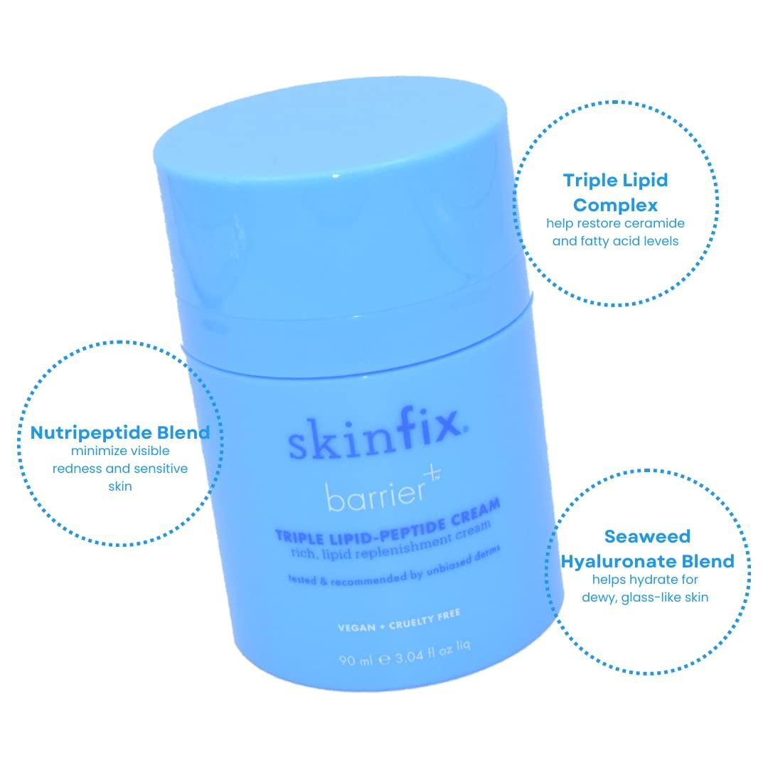 Skinfix Barrier+ Triple Lipid-Peptide Face Cream 3.04 oz / 90 mL ...