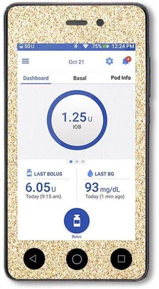 Diasticker Omnipod Dash Sticker/Decal - Gold Glitter | Customizable ...