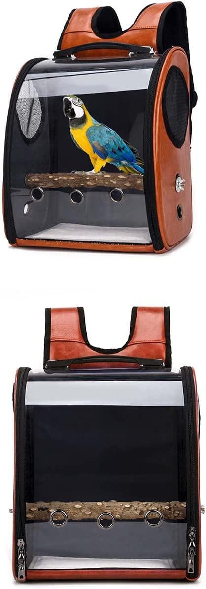 Outdoor Bird Backpack Carrier with Perch Stand | Breathable Space ...